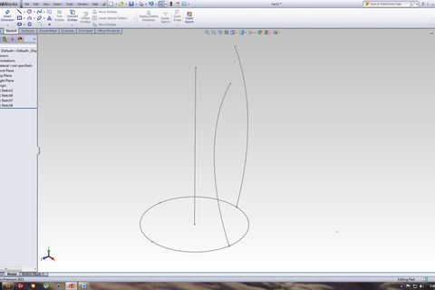 Why can't I do a swept with two guide curves when having a circle for a ...