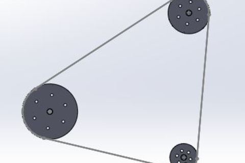 Tutorial : How to model a belt-pulley system and model it in SolidWorks ...