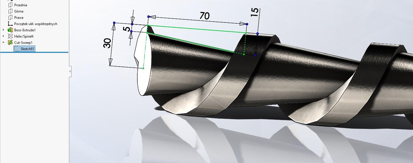 How to draw timing screw follow profile | GrabCAD Questions