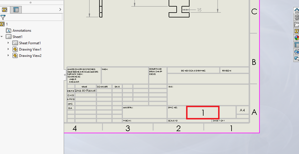 Drawing Name | GrabCAD Questions