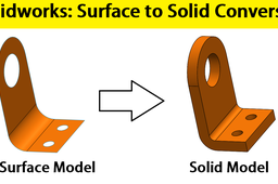 Solidworks advanced tutorial 120| How to convert a surface model into ...