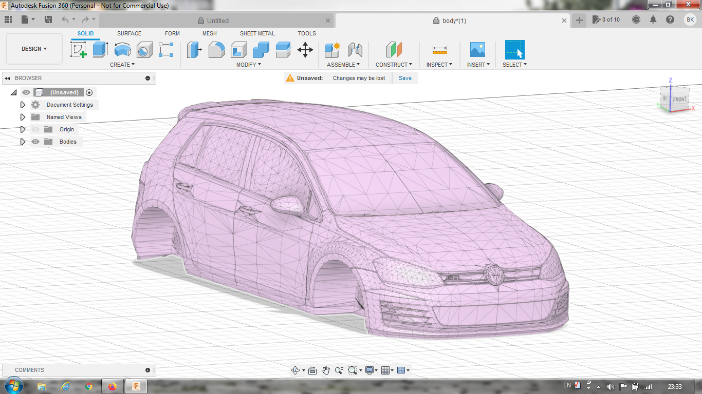 How to make car body 3D printable? | GrabCAD Groups