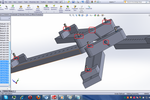 How to model Adjustable 4 corner framing clamp in SolidWorks 2012 and ...