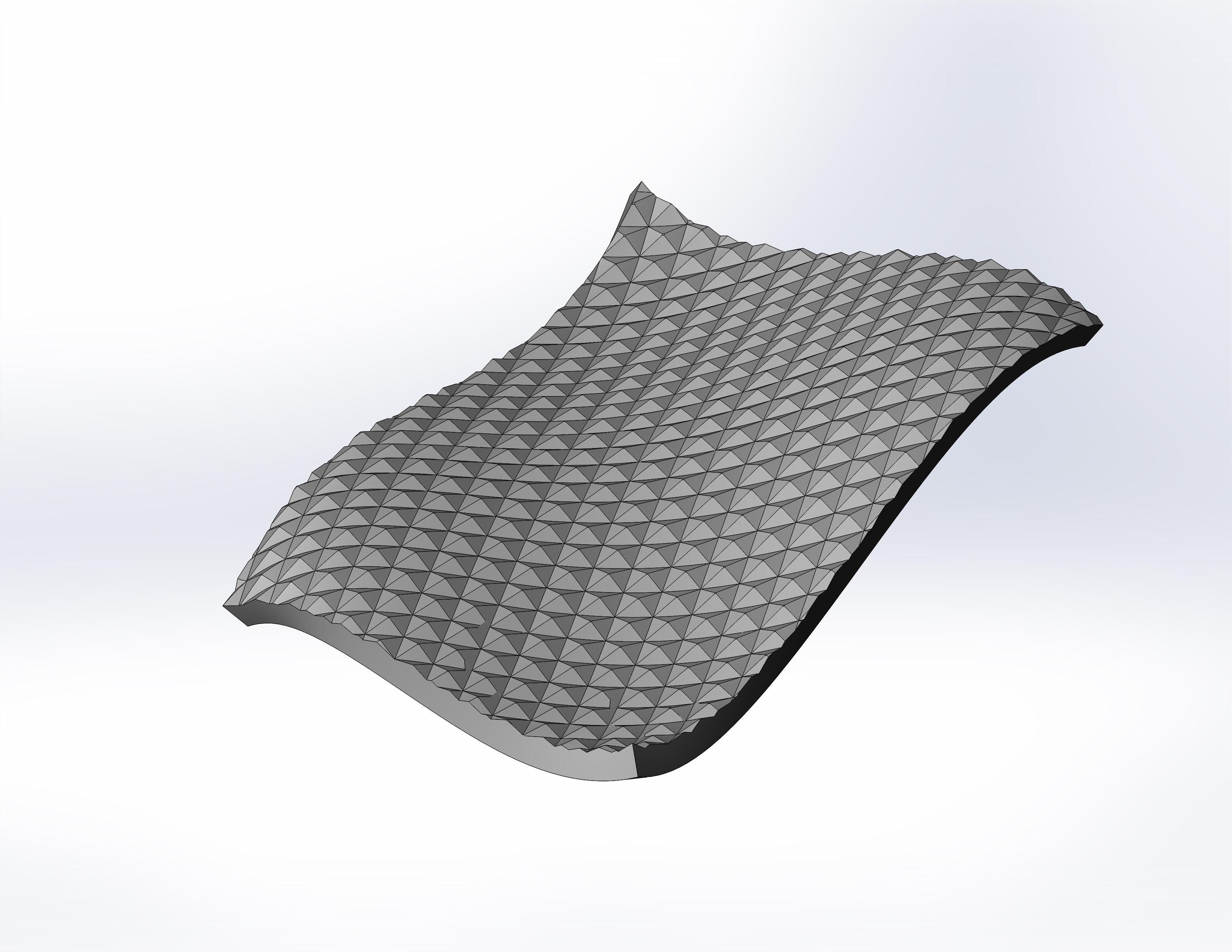 grip pattern in curved surface | GrabCAD Questions