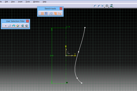 How to model a flexible hose with varying inlet and outlet dia and show ...