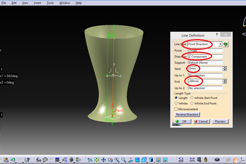 How to model a flexible hose with varying inlet and outlet dia and show ...