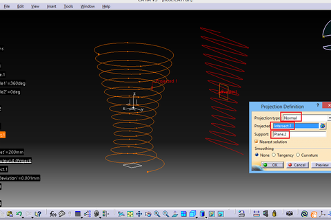 How to model a flexible hose with varying inlet and outlet dia and show ...
