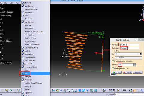 How to model a flexible hose with varying inlet and outlet dia and show ...