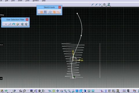 How to model a flexible hose with varying inlet and outlet dia and show ...