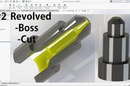 UTORIAL SOLIDWORKS | 3D basic revolved boos & revolved cut | GrabCAD Tutorials