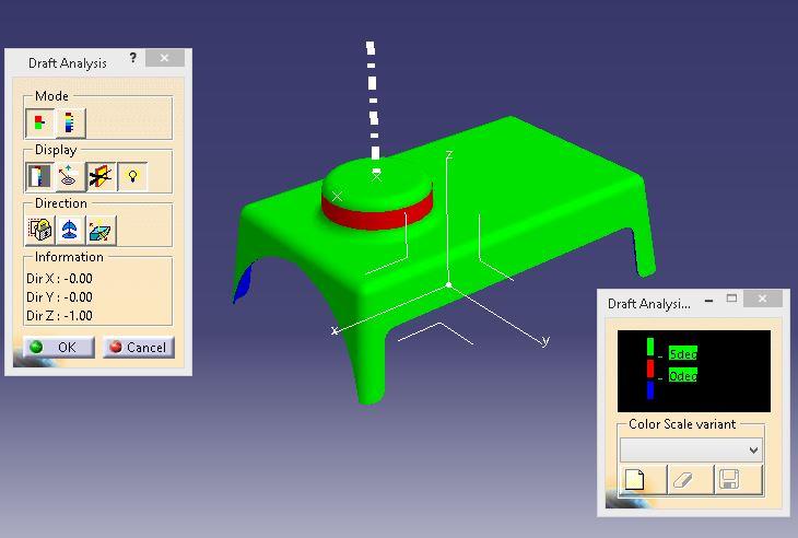 CATIA V5 R28 draft analysis not showing in colour format. | GrabCAD ...