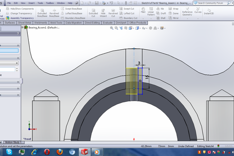 How to model Pedestal Bearing in SolidWorks and show design intent ...