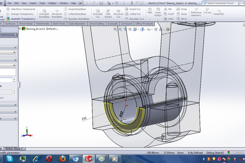 How to model Pedestal Bearing in SolidWorks and show design intent ...