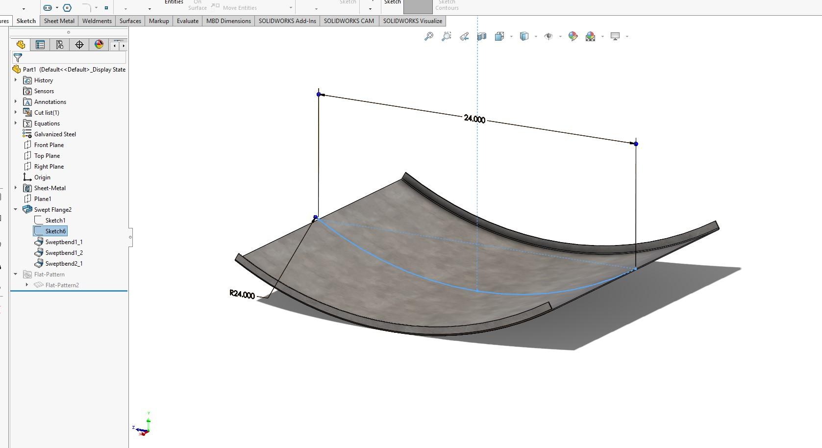 sheet metal | SOLIDWORKS Design & Help | GrabCAD Groups