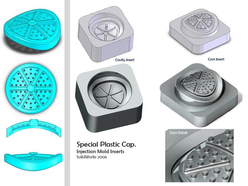 Core and Cavity for Strange Cap.... | GrabCAD Tutorials