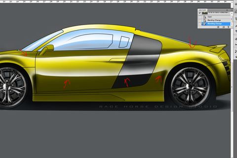 Automotive Rendering Photoshop - GrabCAD