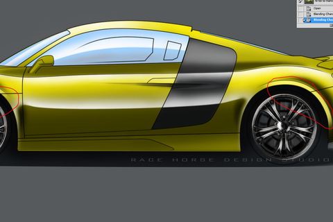 Automotive Rendering Photoshop - GrabCAD