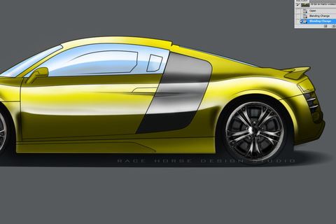 Automotive Rendering Photoshop - GrabCAD