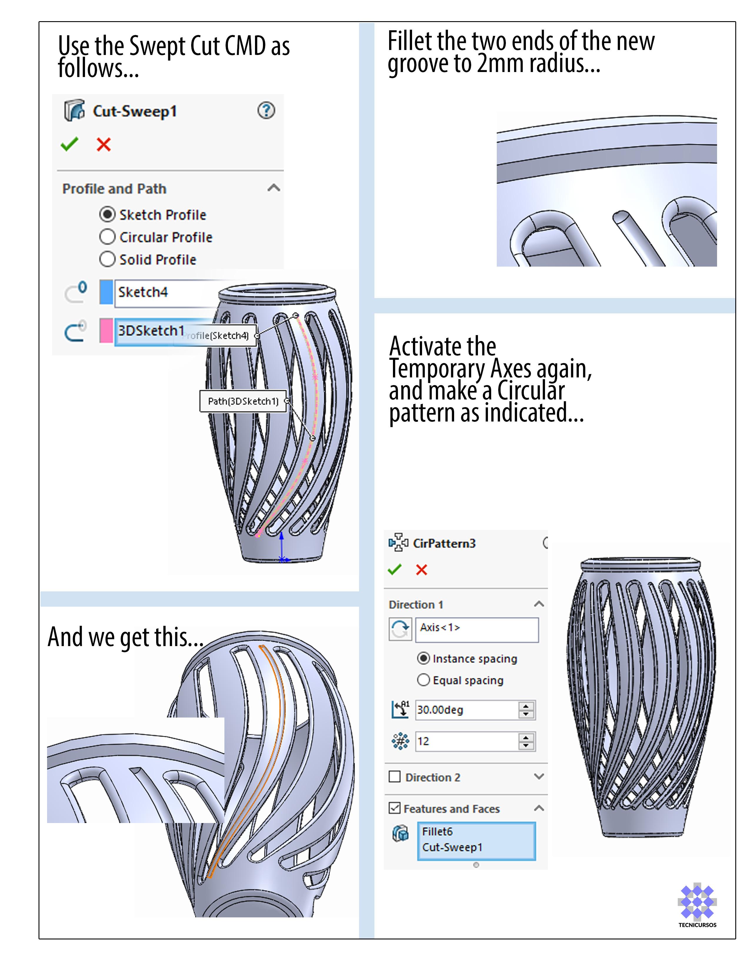Flower Vase Modeling... | GrabCAD Tutorials