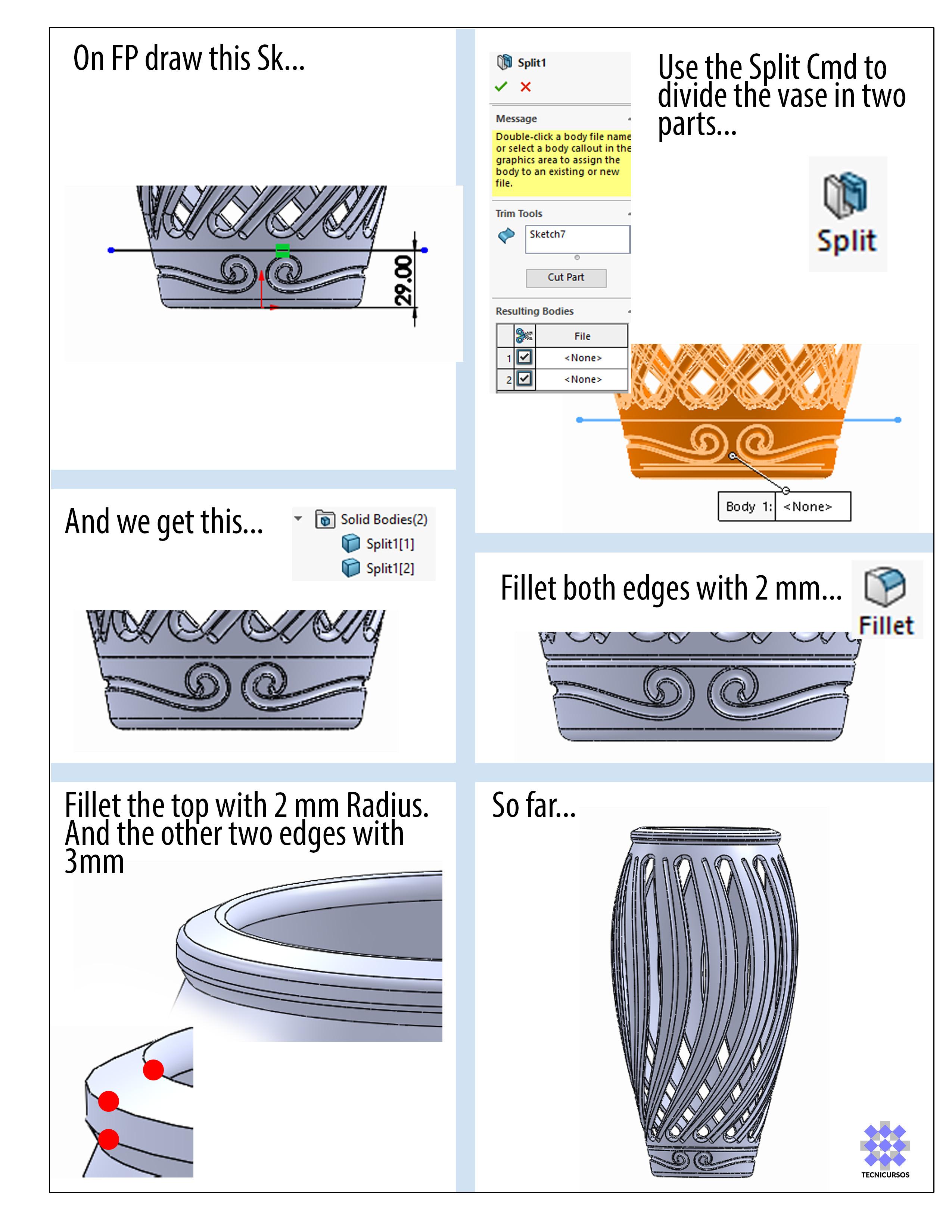 Flower Vase Modeling... | GrabCAD Tutorials