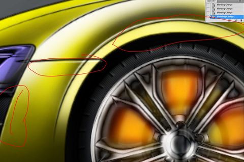 Automotive Rendering Photoshop - GrabCAD