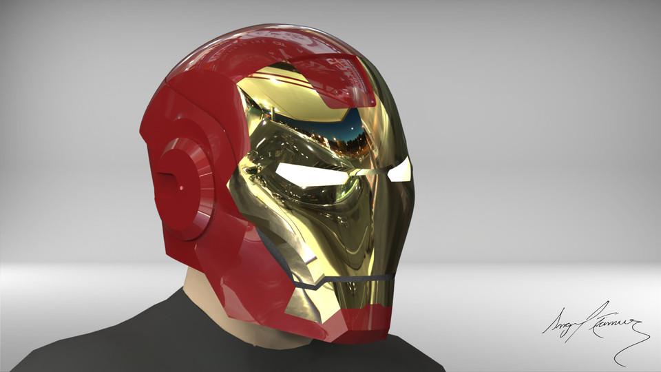 Electronic Iron Man Helmet | SOLIDWORKS Design & Help | GrabCAD Groups