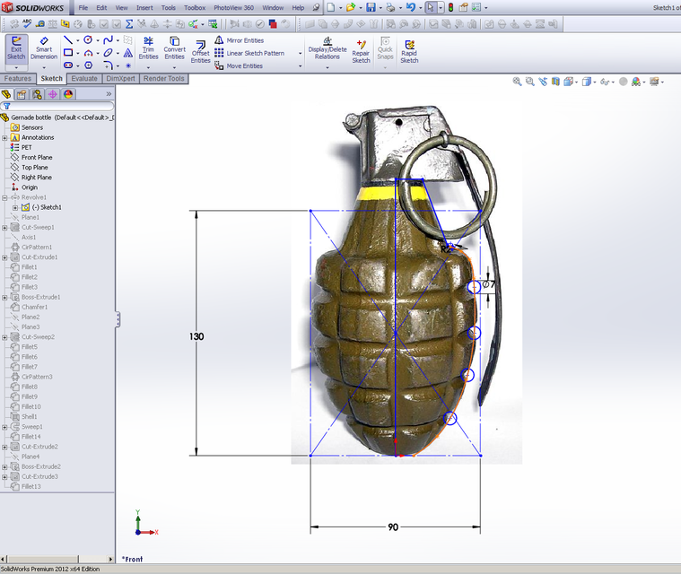Tutorial - Tip - fully defining sketches in SolidWorks (splines) - GrabCAD