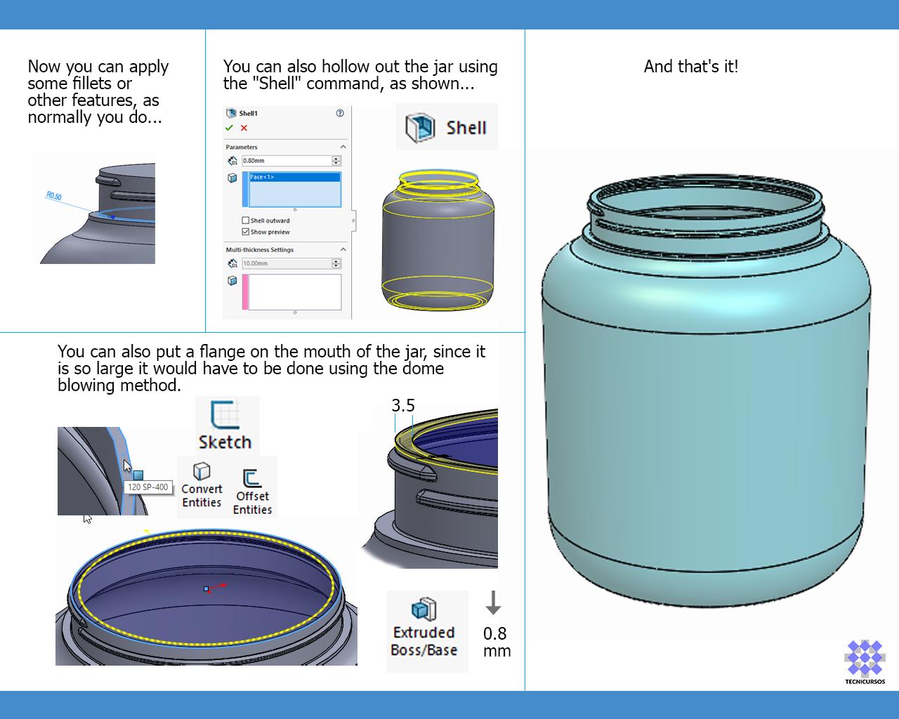How to Use The SP-400 Neck Finish Selection | GrabCAD Tutorials