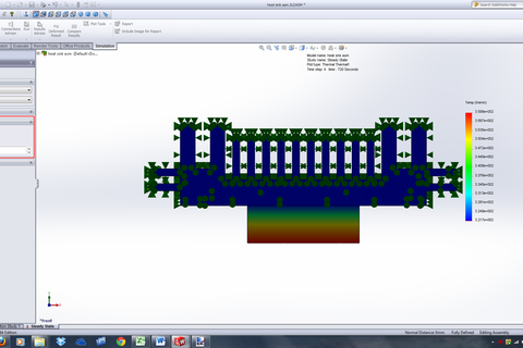 Tutorial: How to perform a transient thermal analysis in SolidWorks ...