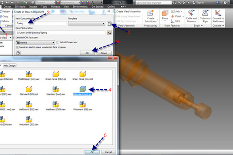 'Tutorial: How to create adaptive springs in Autodesk Inventor' - GrabCAD