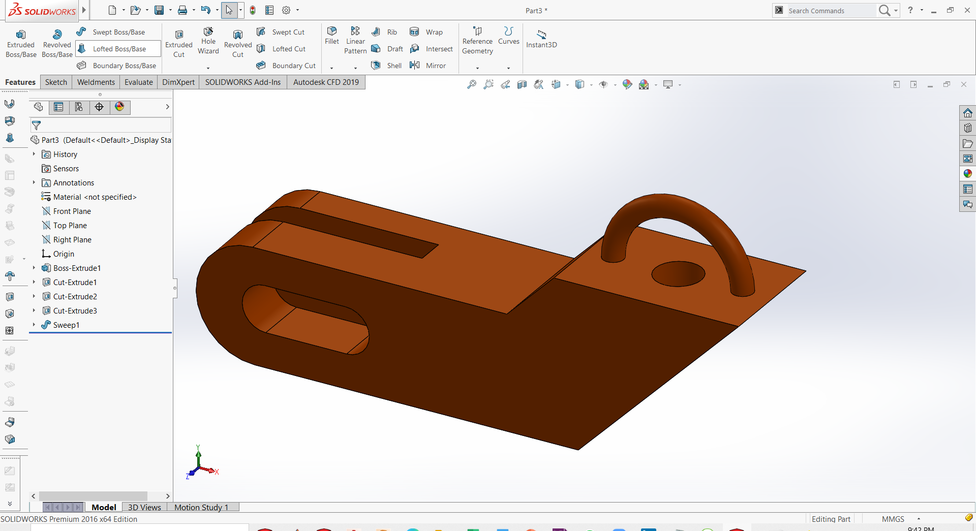 Block with Hook | GrabCAD Tutorials