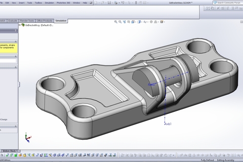 Tutorial - How to create a static stress analysis simulation in ...
