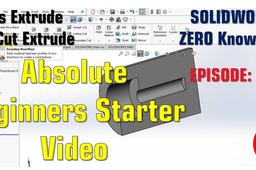 Boss Extrude and Cut Extrude Feature SolidWorks - Episode 002 | GrabCAD ...