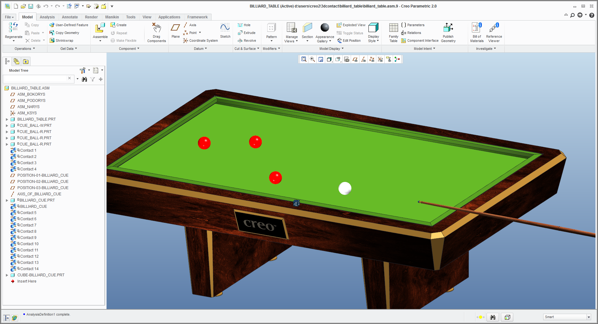 Tutorial How To Create 3d Contact With Ptc Creo Parametric Grabcad Questions
