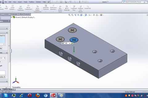 How to use Smart Fastener feature in assembly module in SolidWorks ? - GrabCAD