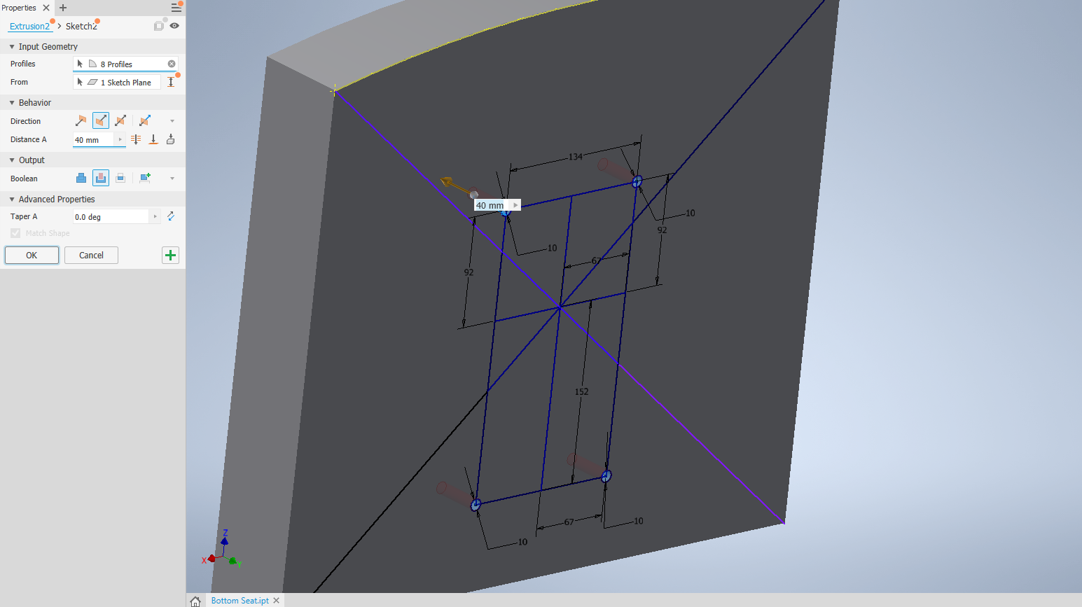 Bottom Seat Cushion - Office Chair Component | GrabCAD Tutorials