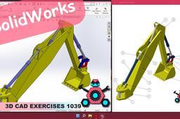 SolidWorks | 3D CAD EXERCISES 1039 | StudyCadCam | Solution Tutorial ...