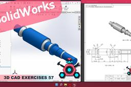 SolidWorks | 3D CAD EXERCISES 57 | StudyCadCam | Solution Tutorial ...
