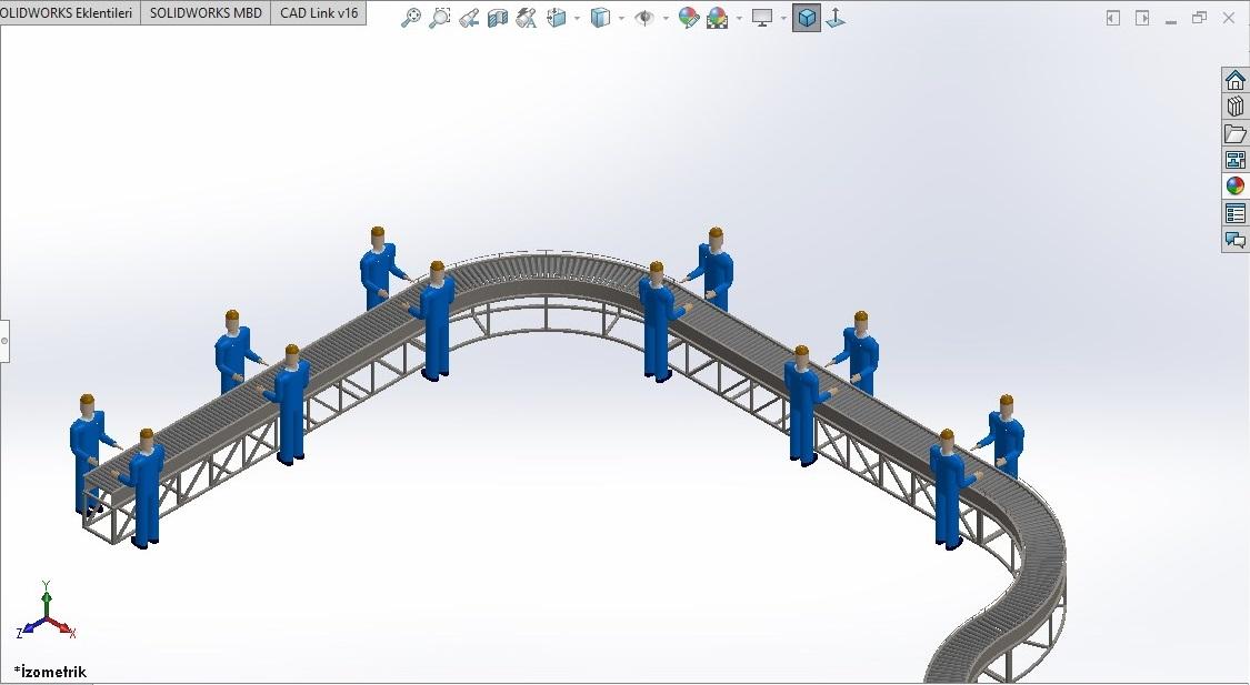 CONVEYOR BELT ROLLER BAND | GrabCAD Tutorials