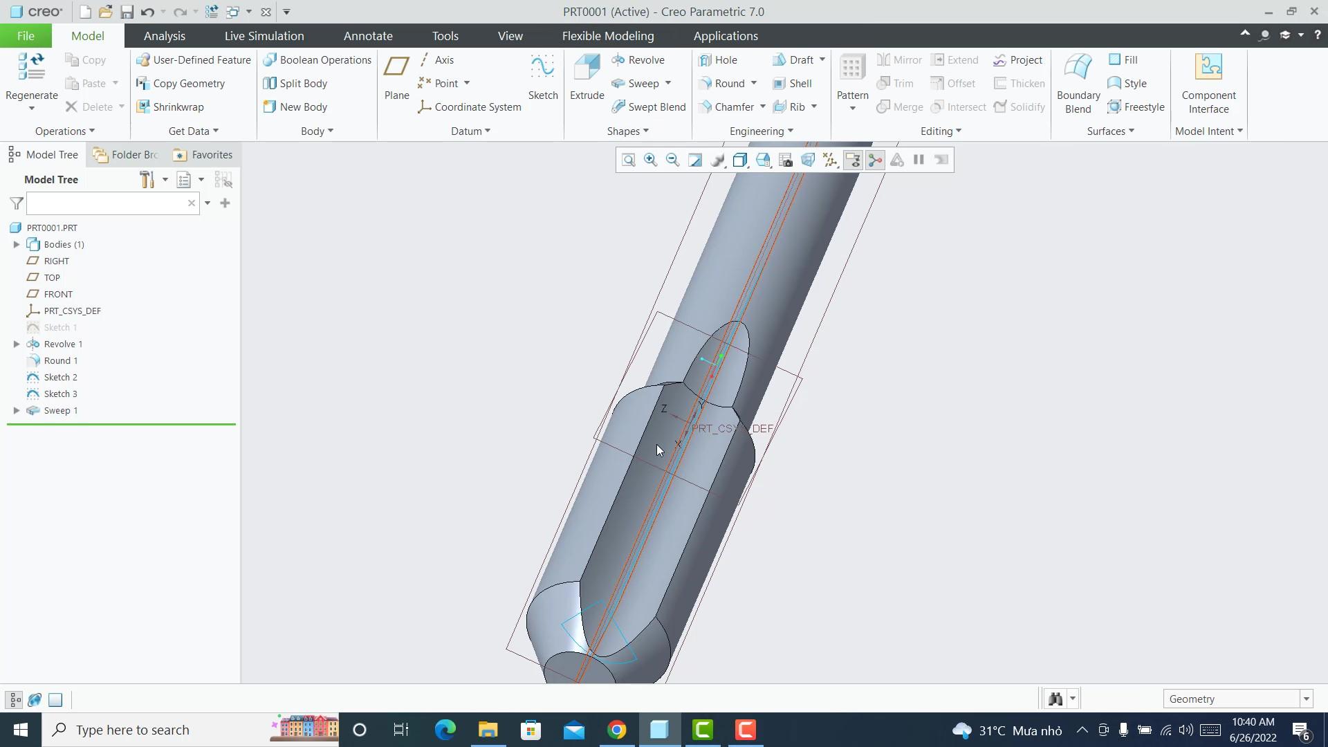 Creo Parametric: hand tap | GrabCAD Tutorials