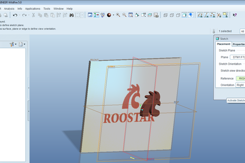Using a reference image in pro e & creo elements to create a logo or ...