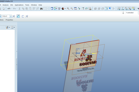 Using a reference image in pro e & creo elements to create a logo or ...