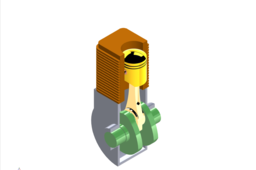 3D dummy single cylinder engine | GrabCAD Tutorials