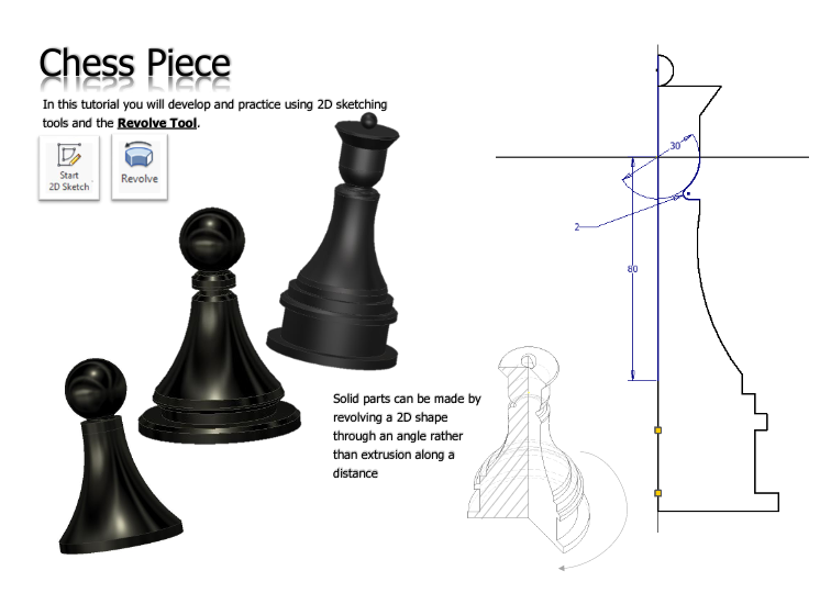 Chess Pawn Piece AutoDesk Inventor GrabCAD Tutorials Chess Pawn Piece AutoDesk Inventor GrabCAD Tutorials