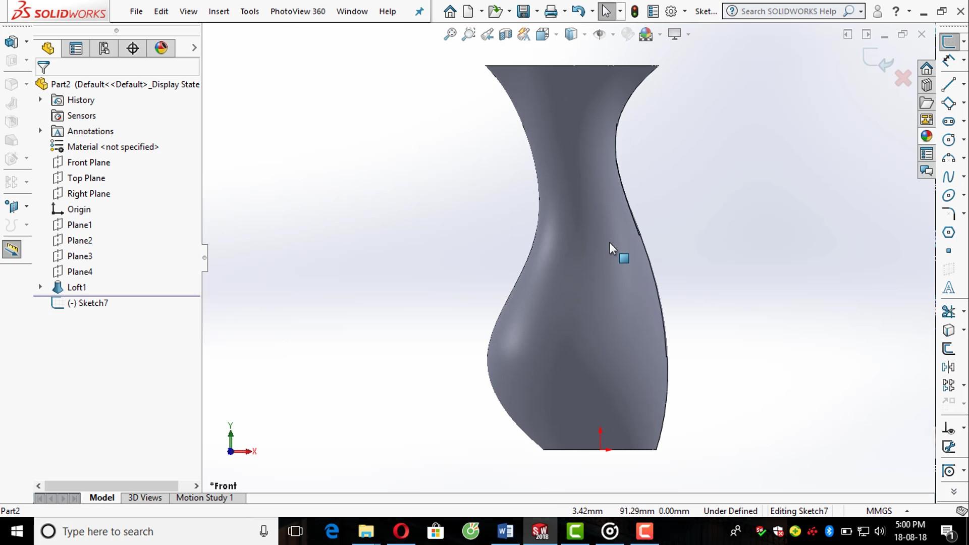 Solidworks: vase of flowers (1) | GrabCAD Tutorials