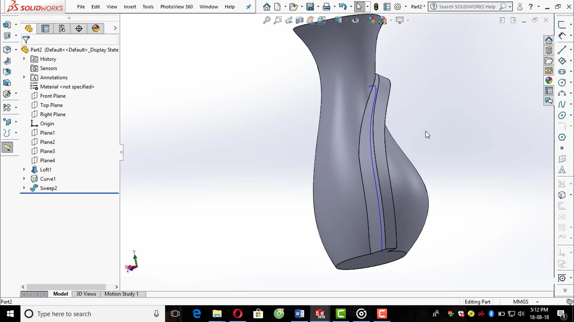Solidworks: vase of flowers (1) | GrabCAD Tutorials