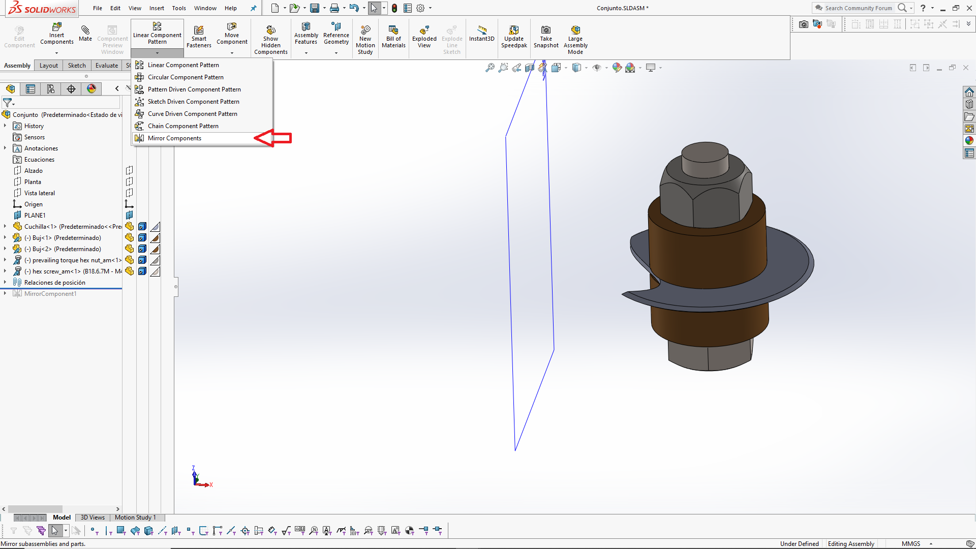 Solidworks Mirror Assembly | GrabCAD Questions