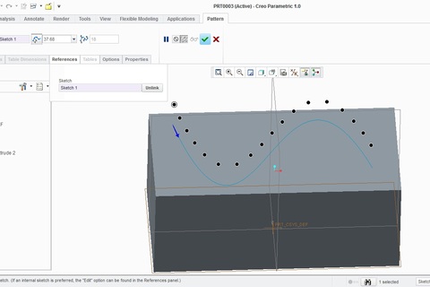 how to make pattern along a curve? - GrabCAD