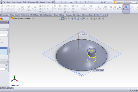 Tutorial - Indent feature in SolidWorks? - GrabCAD