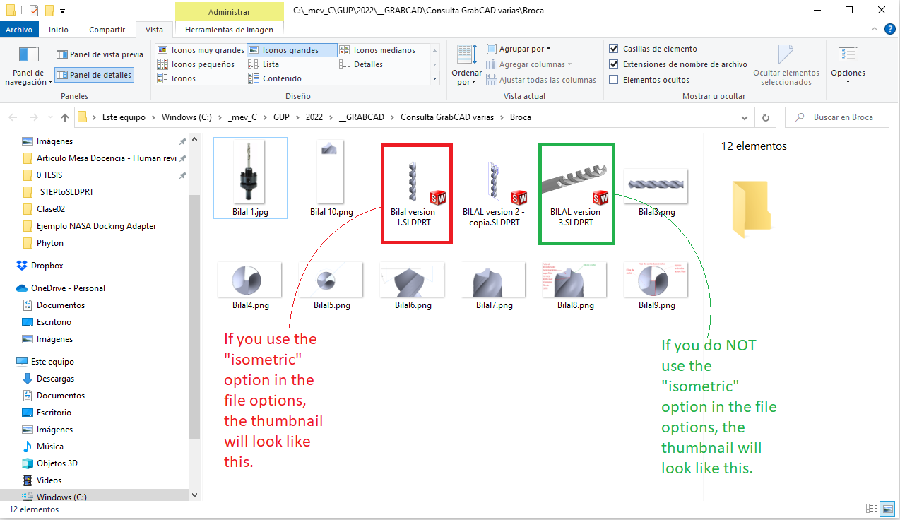 How to update thumbnails of SW files in Windows Explorer? | GrabCAD Groups